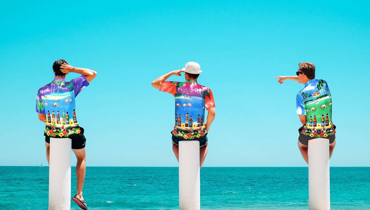 Happy Bay Hawaiian Beach Shirts, Cover ups, Dresses for Men & Women ...