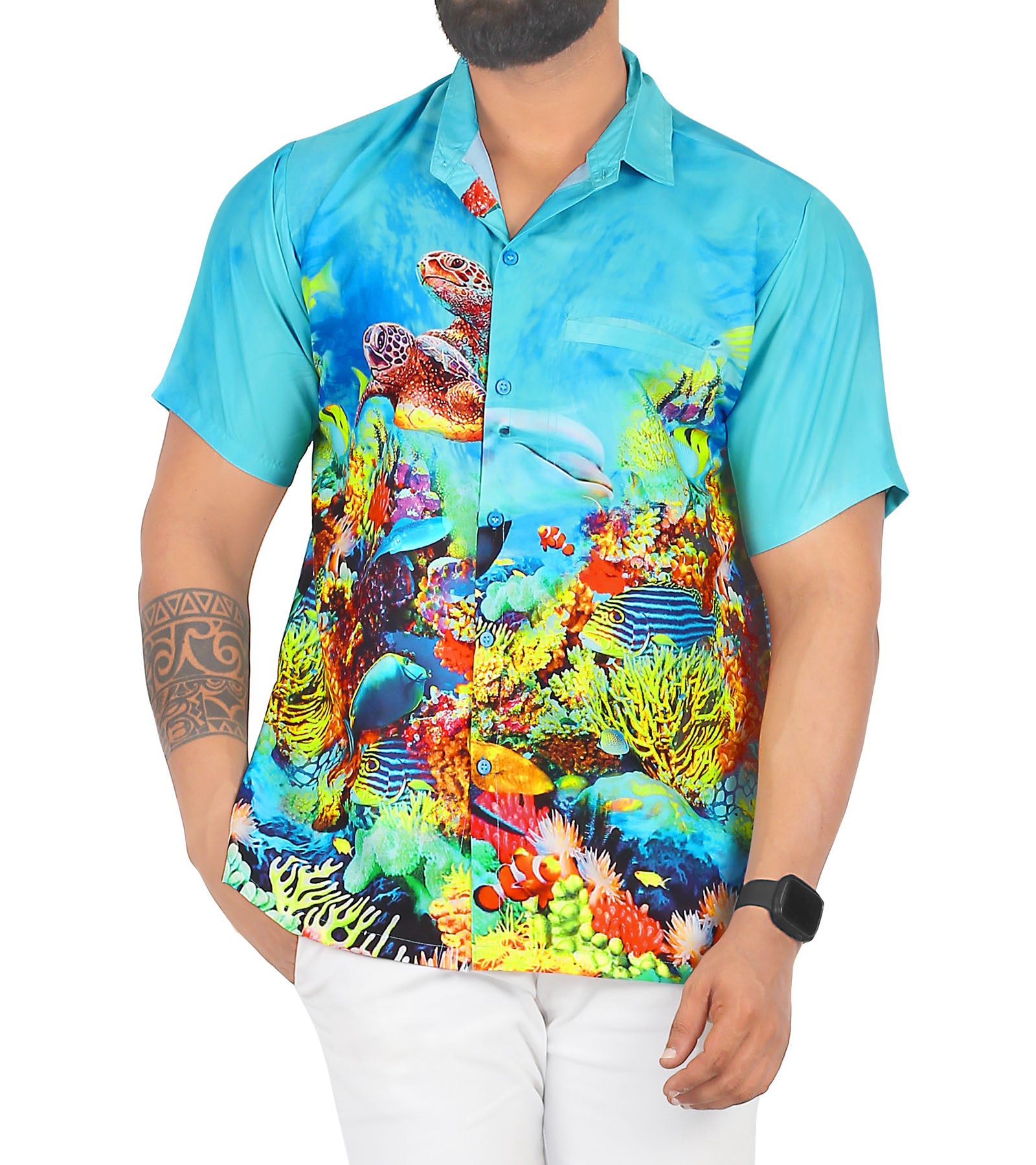 Ocean Reef Hawaiian Shirt for men – HAPPY BAY